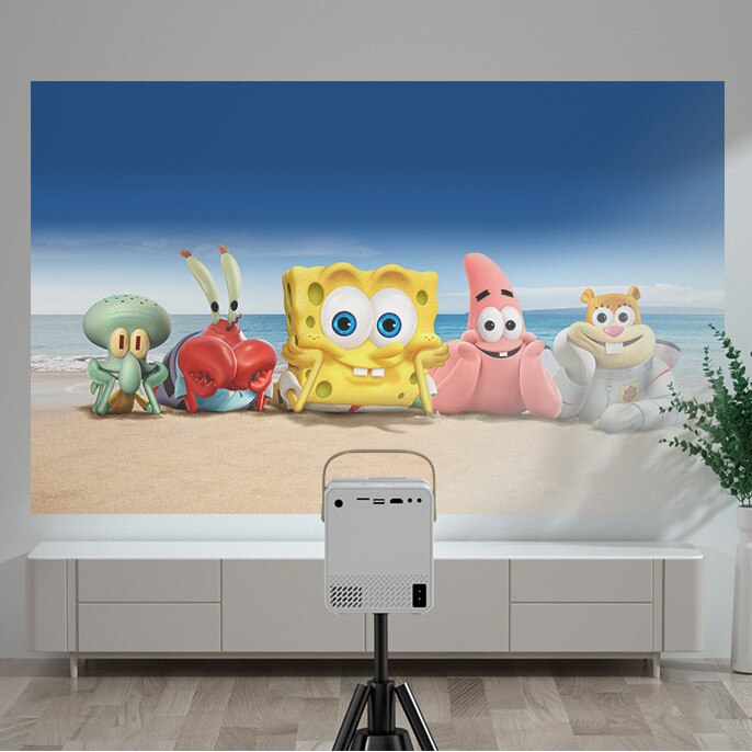 Proiector inteligent, Maelove®, Ultra HD 1080P, stil nou, home theater ...