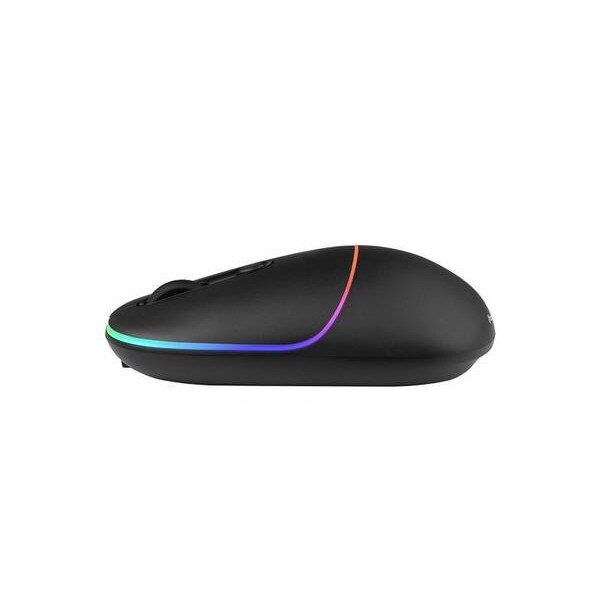 Mouse Tracer, Wireless, 2.4 Ghz, Senzor optic, Iluminare, Negru - eMAG.ro