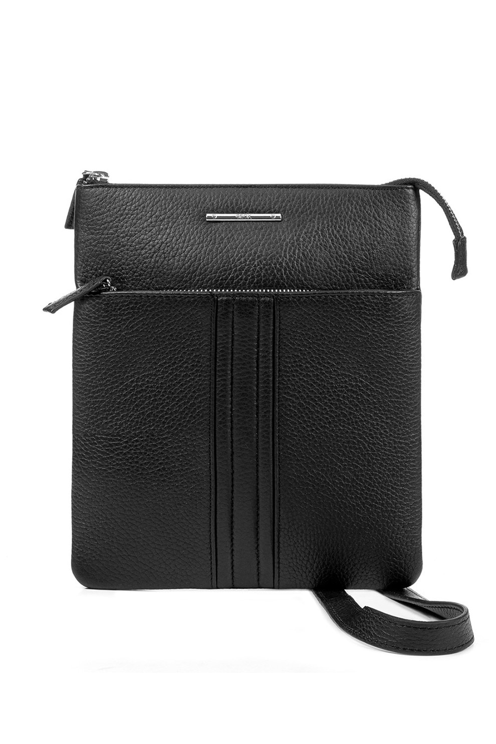 Geox, Geanta crossbody din piele, Negru - eMAG.ro