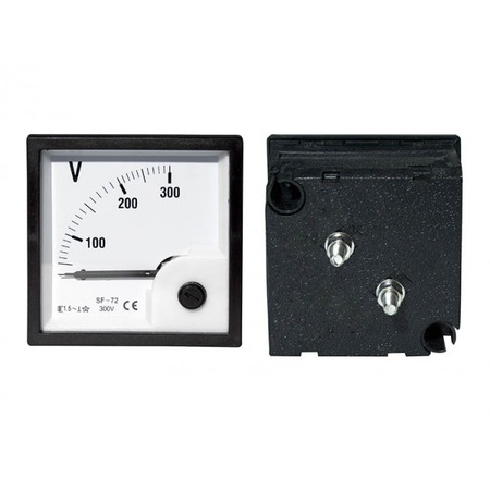 Voltmetru analogic, Blow, 300 V, Precizie clasa 2, Negru - eMAG.ro