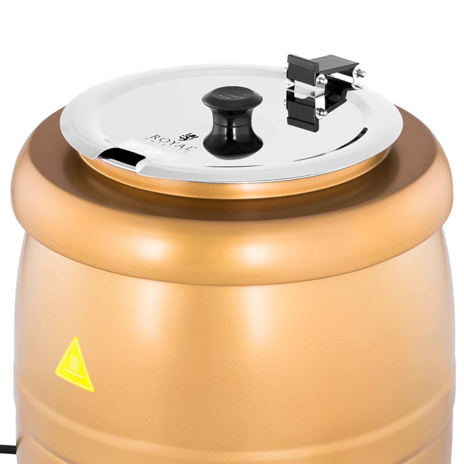 Incalzitor supa, Royal Catering, Inox, 400w, 10l, Auriu - eMAG.ro