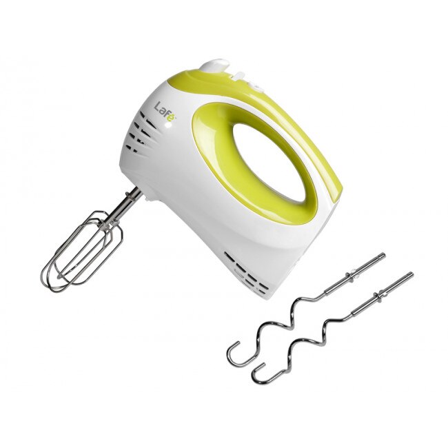 Mixer de mana, Lafe, 5 viteze, Functie Turbo, 300 W, Alb/Verde - eMAG.ro