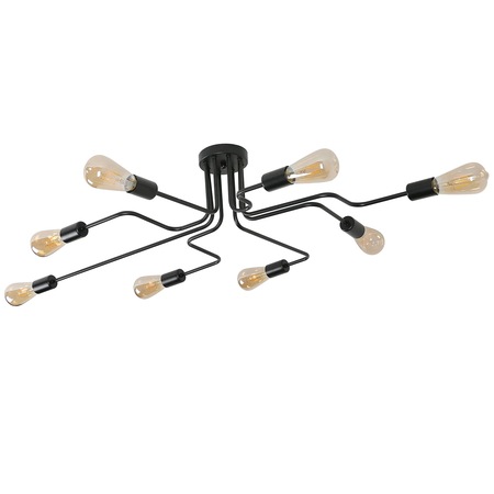 Lustra Vintage Design, SENQIU, 8 Socluri E27, Max.60W, 120 x 70 x 17cm ...