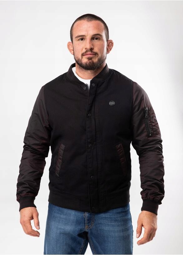 Jacheta primavara barbati, Pitbull, Nylon/poliester, Negru, M - eMAG.ro