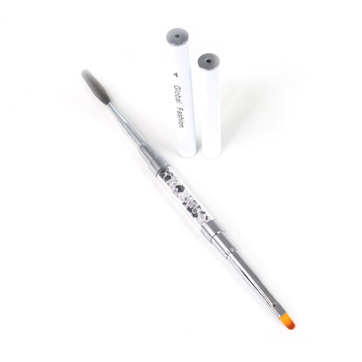 Pensula pentru Polygel, Global Fashion, Nr.4, Alb - eMAG.ro