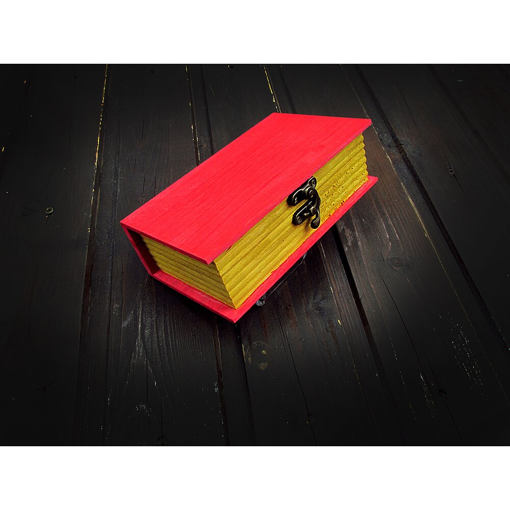 Carte de lemn ComoaraMea cu mesaj personalizat, S, Rosu - eMAG.ro