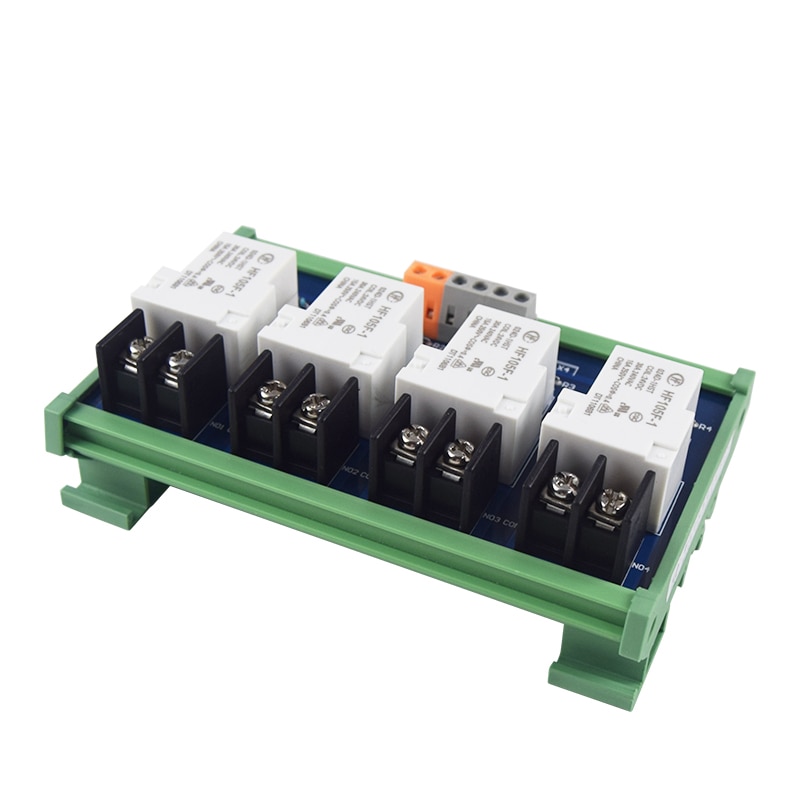 Modul cu 4 relee, 24V 30A cu suport sina DIN - eMAG.ro