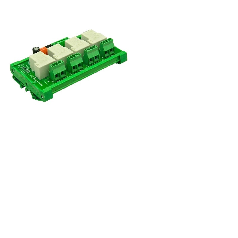 Modul cu 4 relee, 24V 30A cu suport sina DIN - eMAG.ro
