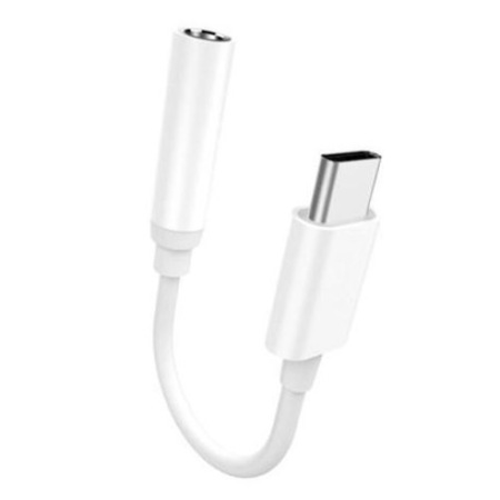 Cablu adaptor pentru casti, Mini Jack 3,5 mm, USB Tip C, Alb - eMAG.ro