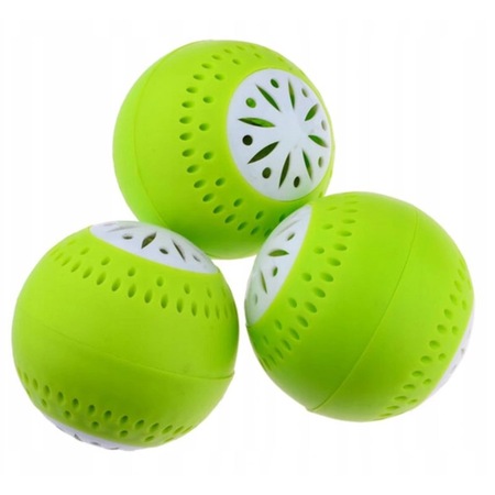 Set 3 bile odorizante pentru frigider, Zola®, din plastic, verde/alb ...