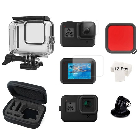 Комплект аксесоари за екшън камера GoPro Hero 8 Black, 60m подводен ...