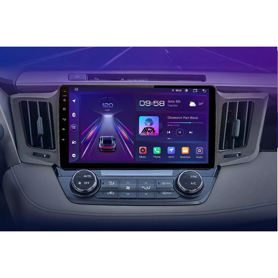 Навигационна система, за Toyota RAV4 (2012-2018) Android 12, CarPLAY ...