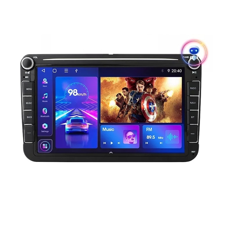 Navigatie Android 8 GB RAM si 128 GB Memorie cu Carplay pentru VW Golf ...