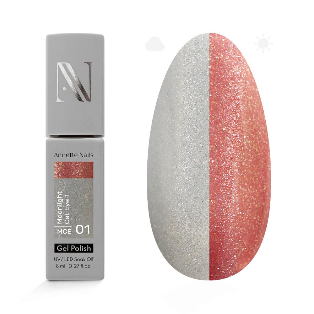 Oja Semi AnnetteNails Moonlight Cat Eye MCE-01, 8ml - eMAG.ro