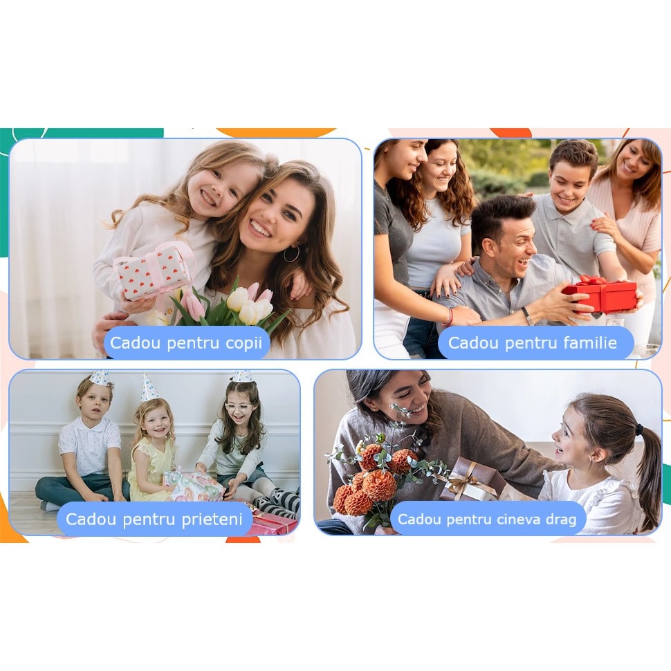 Boxa portabila tip karaoke cu microfon wireless pentru copii, conexiune ...