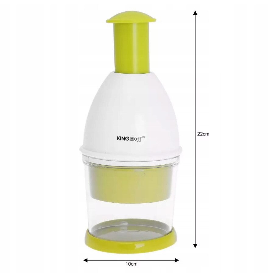 Tocator manual pentru fructe si legume, 700 ml, Kinghoff - eMAG.ro