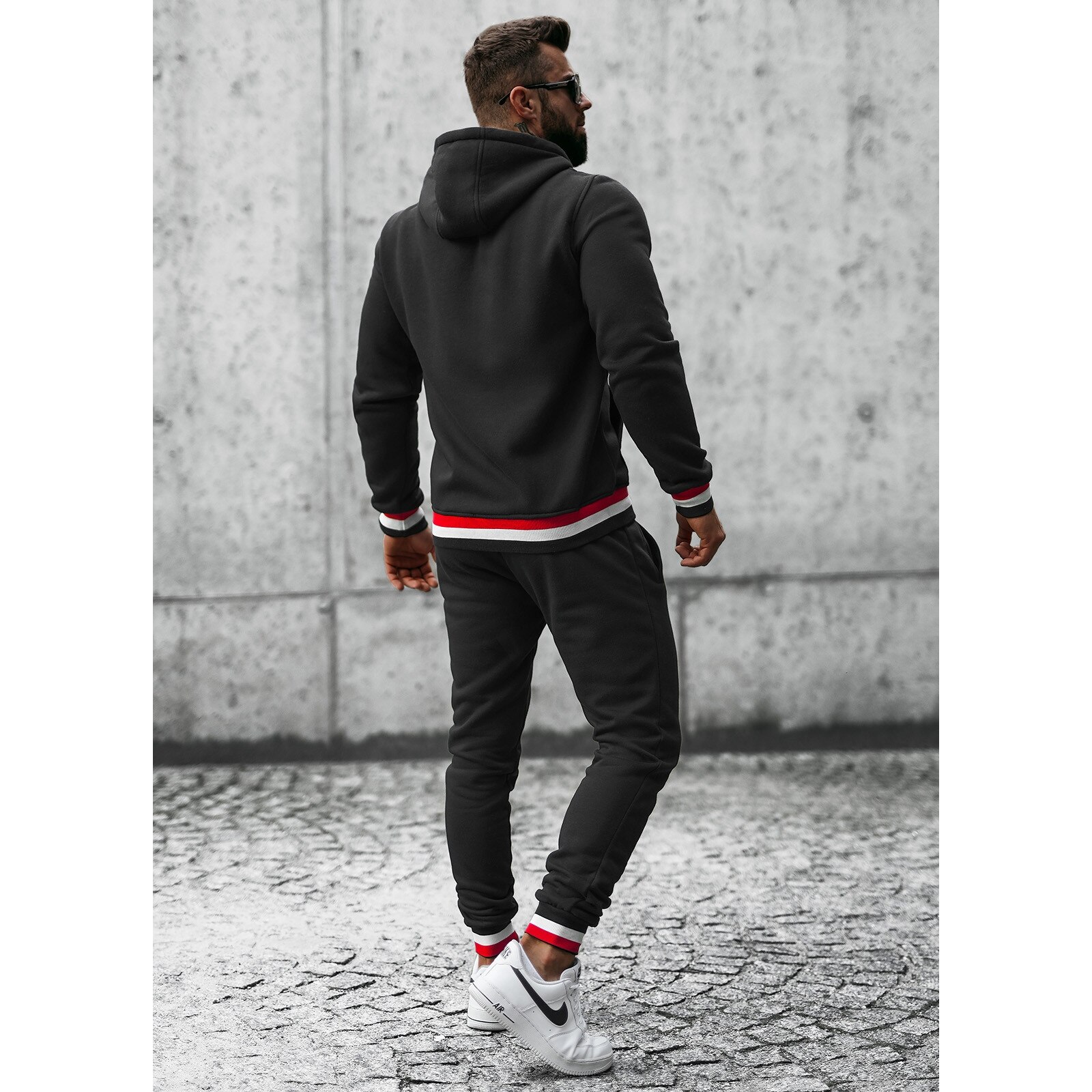 Compleu sport barbati negru OZONEE JS/8C65/3 XL - eMAG.ro