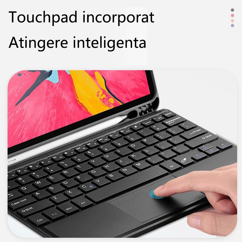 Husa tableta cu tastatura, Vaxiuja, 11”, Pentru iPad Pro 11 2018/2020 ...