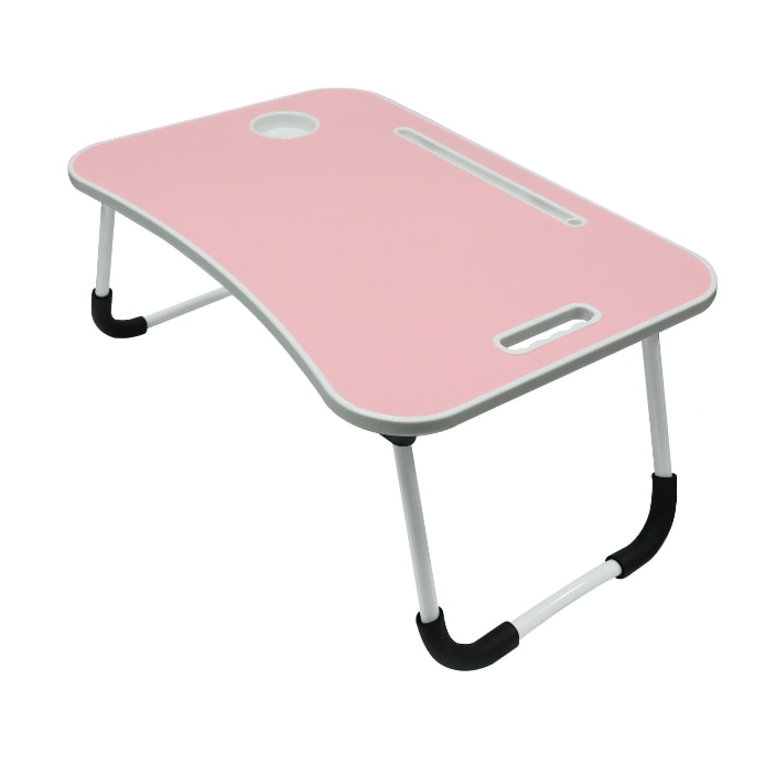 Masuta pentru laptop, plianta, roz, 60 x 40 x 27 cm - eMAG.ro
