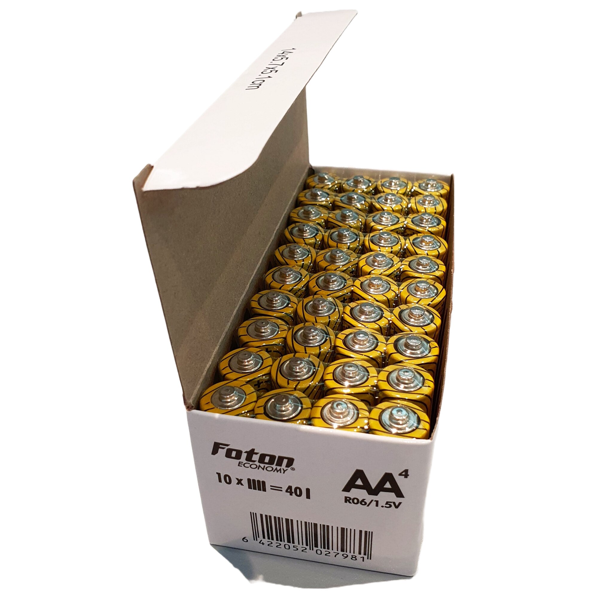 Set 40 baterii Foton Economy AA (R6) ZnCl - eMAG.ro
