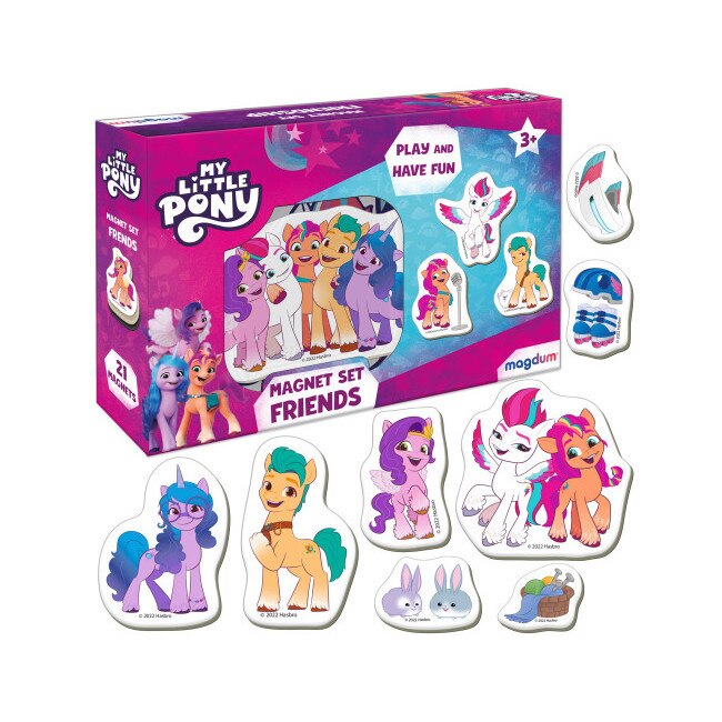Комплект магнити за деца Magdum My Little Pony 21 части Многоцветни ...