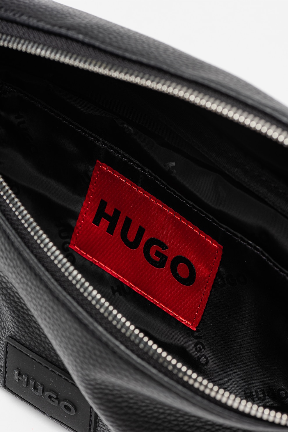 HUGO, Borseta din piele ecologica Ethon, Negru - eMAG.ro