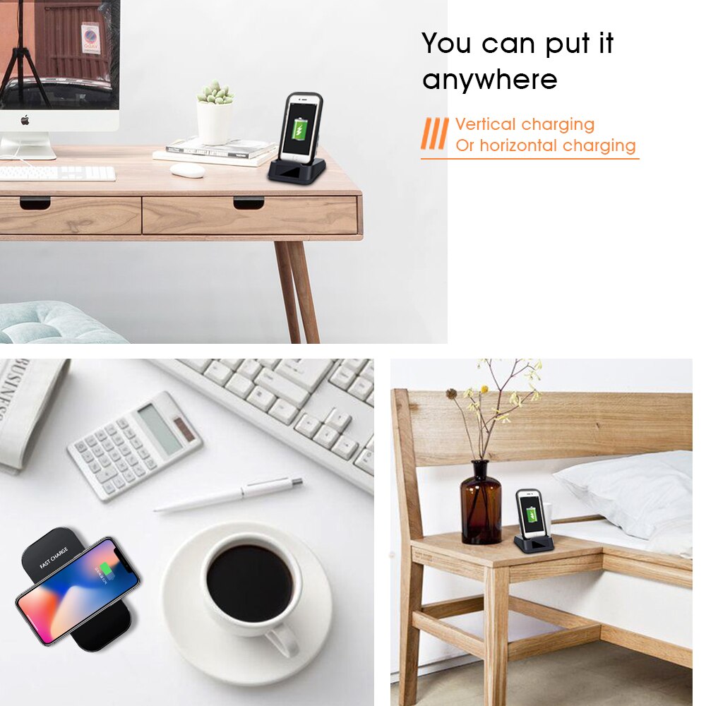 Incarcator Wireless Telefon Cu Camera Ascunsa Spion, HD, Night Vision ...