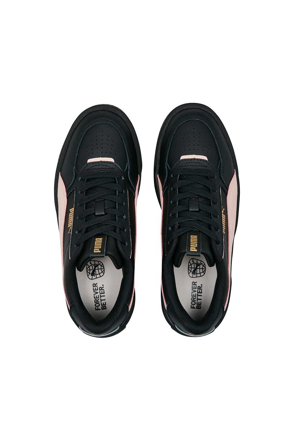 Puma, Pantofi sport flatform din piele si piele ecologica Karmen ...