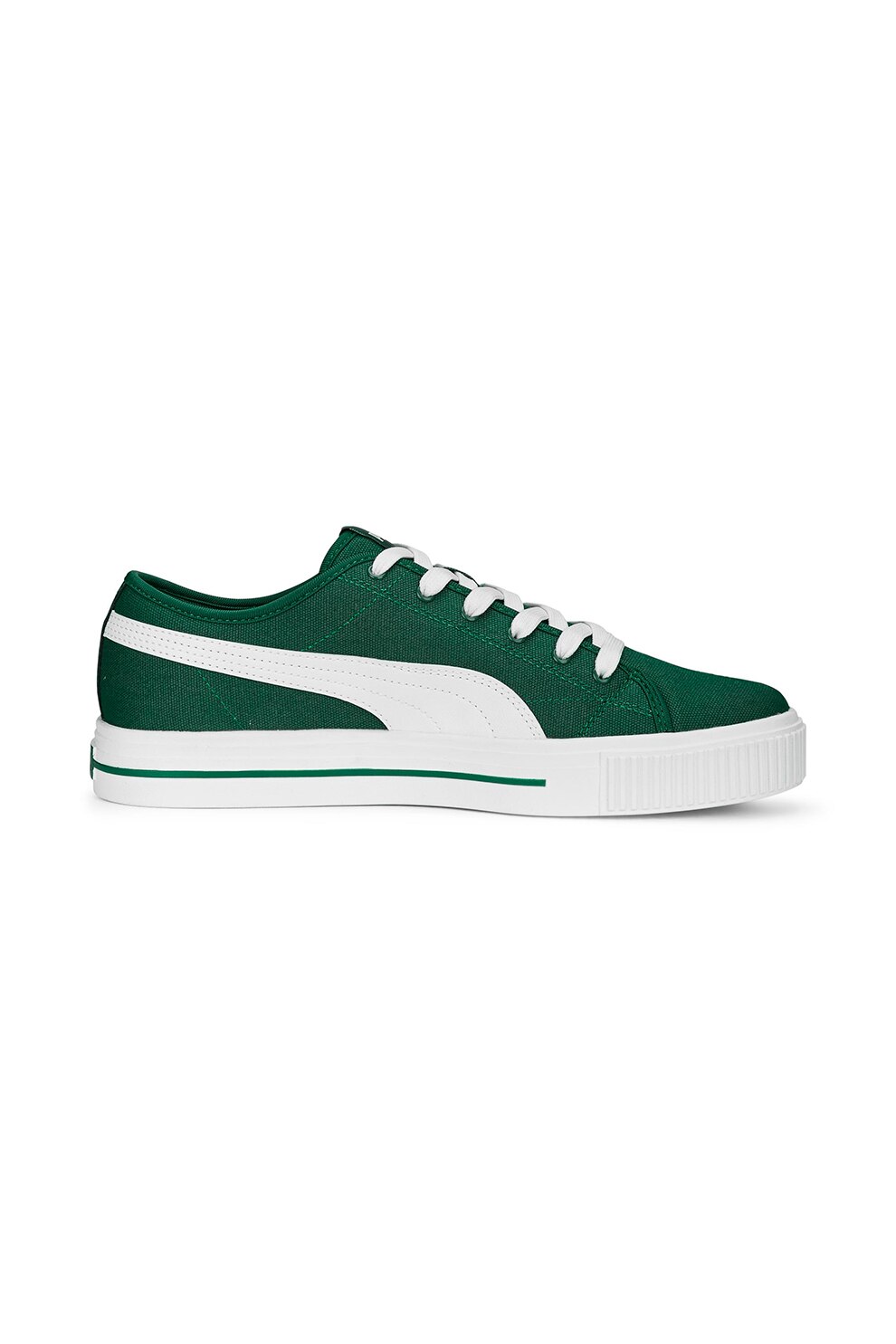 Puma, Pantofi sport low-cut cu logo Ever, Alb, Verde englez, 10 - eMAG.ro