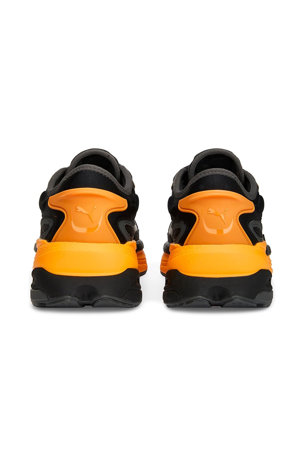 Puma, Pantofi sport colorblock Extent Nitro Tech, Portocaliu pal, Negru ...