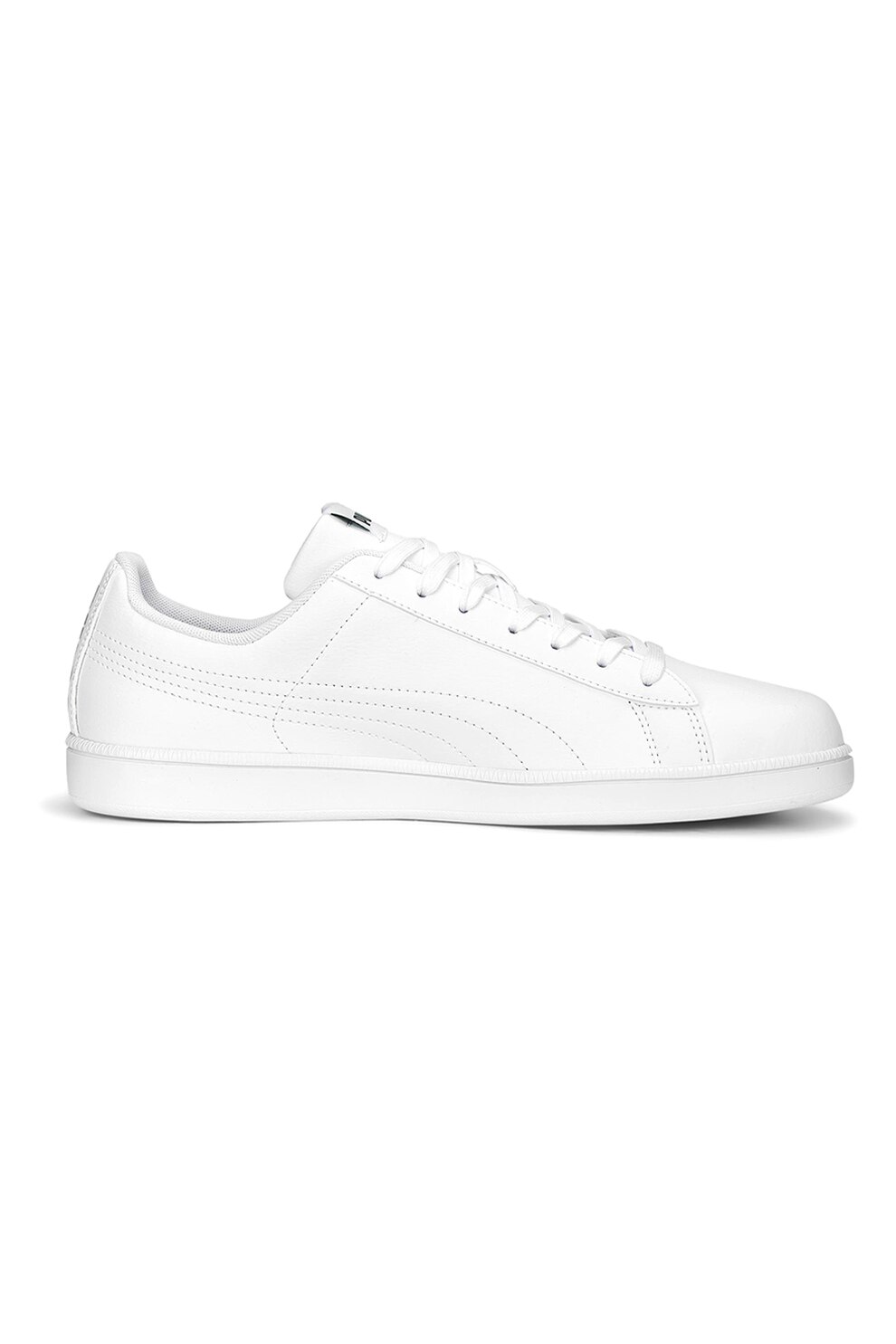 Puma, Pantofi sport de piele ecologica Up, Alb, Verde englez, 7 - eMAG.ro