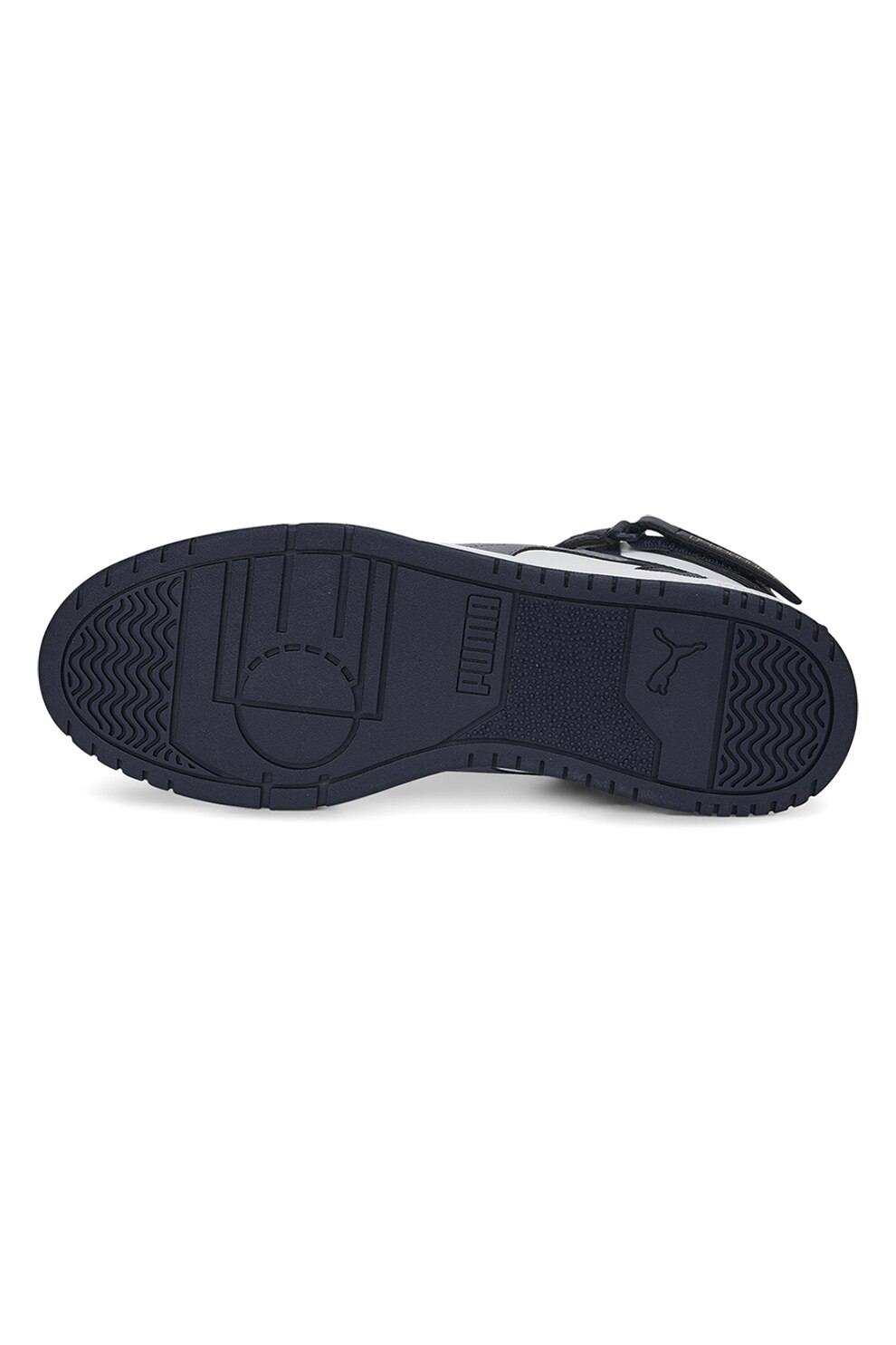 Puma, Pantofi sport inalti unisex cu insertii din piele RBD Game, Alb ...