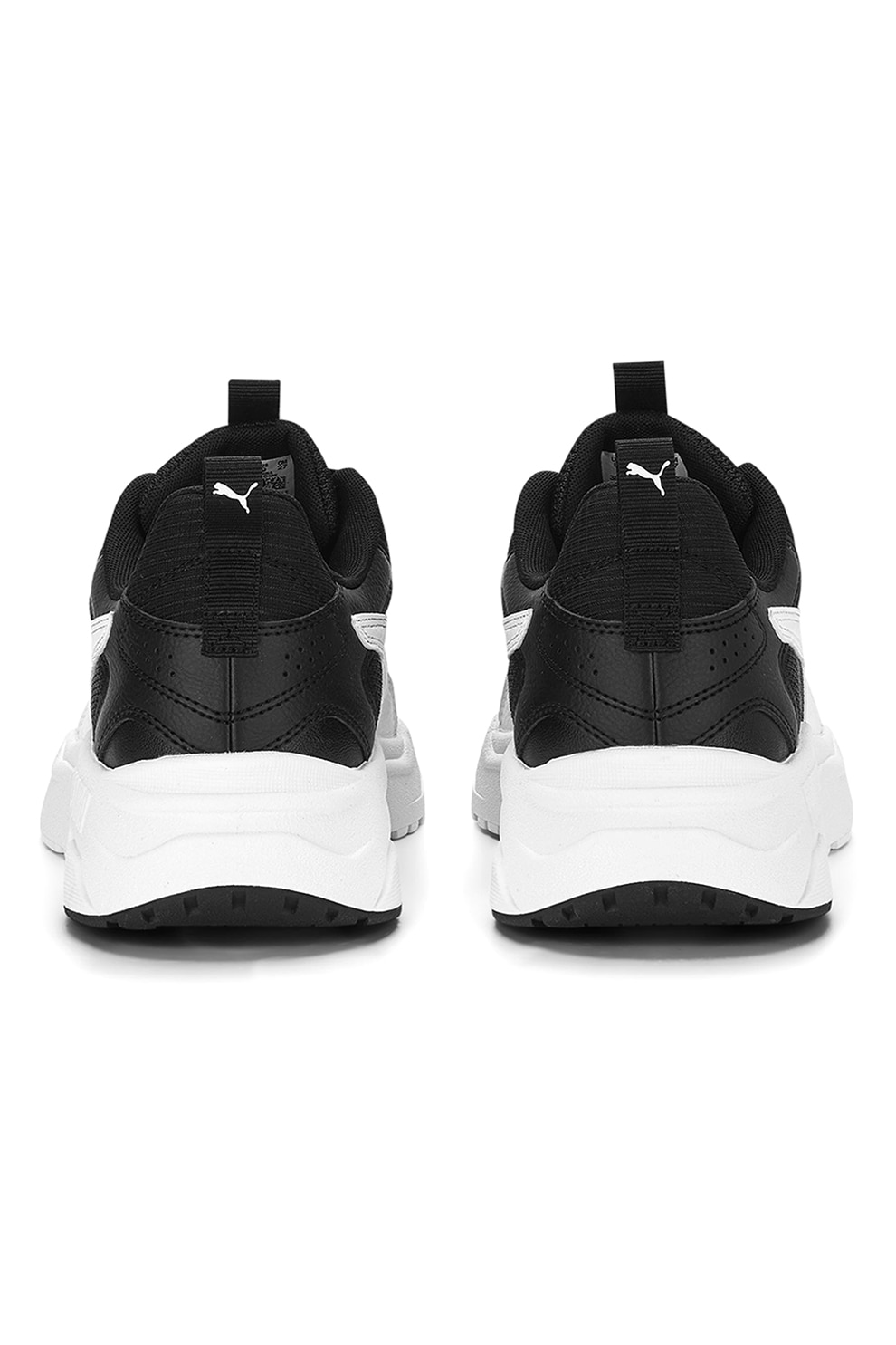 Puma, Pantofi sport cu insertii de plasa Trinity Lite, Negru, Alb, 9 ...