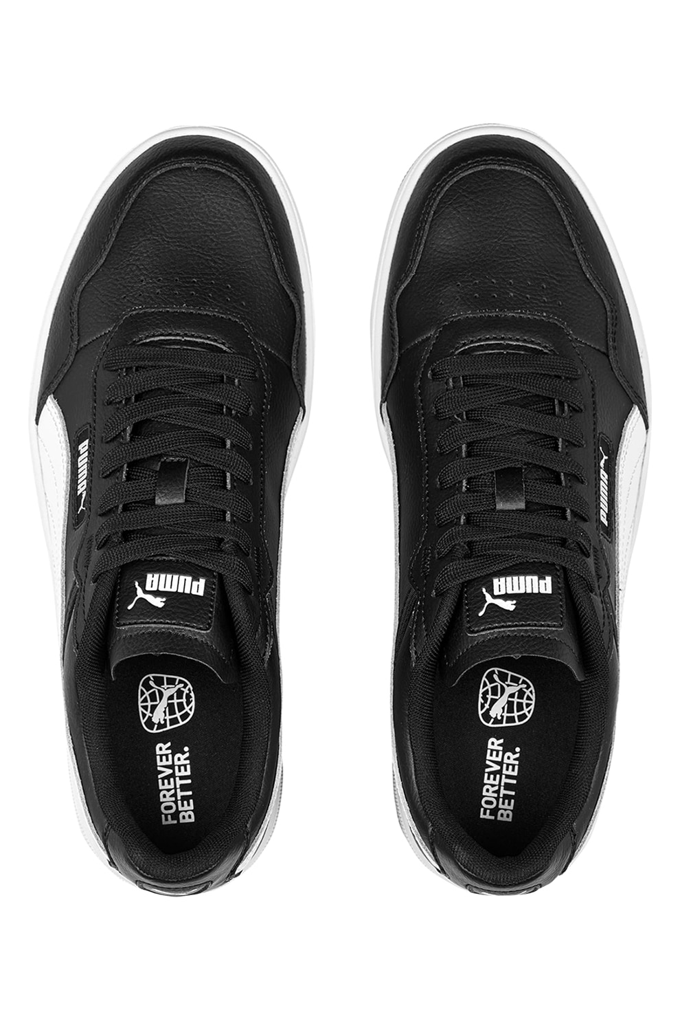 Puma, Pantofi sport de piele si piele ecologica cu logo Court Ultra ...