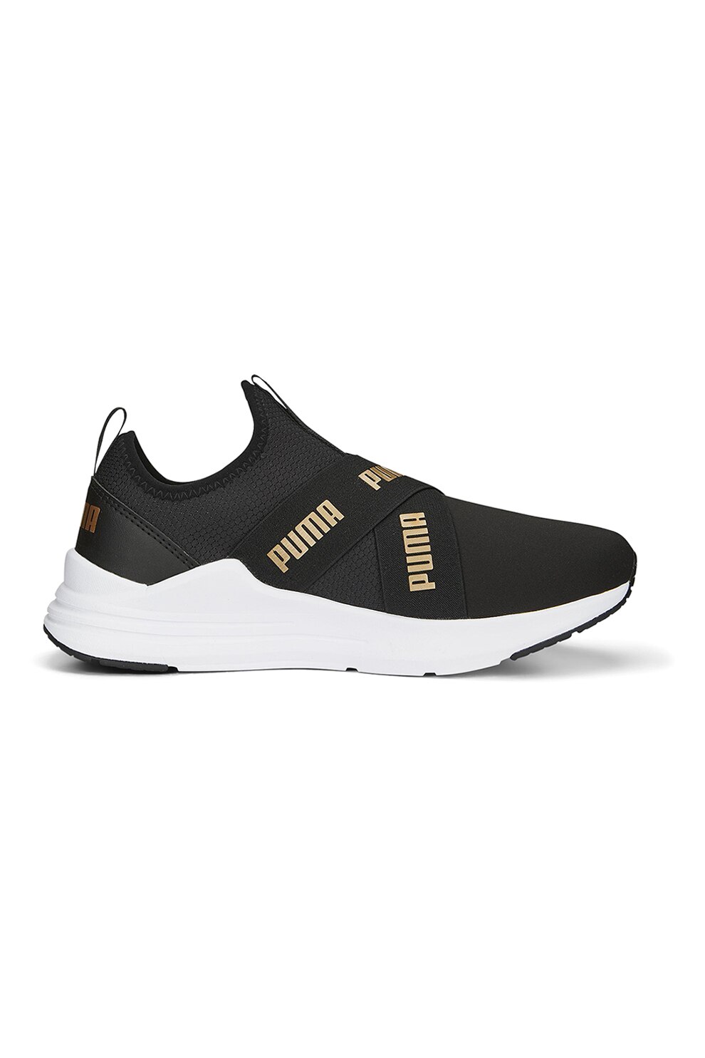 Puma, Pantofi sport slip-on Wired Run, Auriu, Negru, 6.5 - eMAG.ro