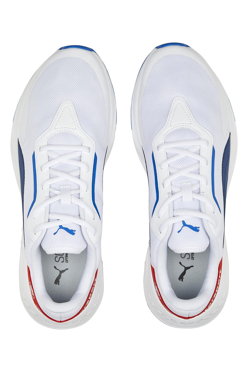Puma, Pantofi sport cu logo BMW Tiburion, Rosu, Alb, Albastru royal, 9. ...