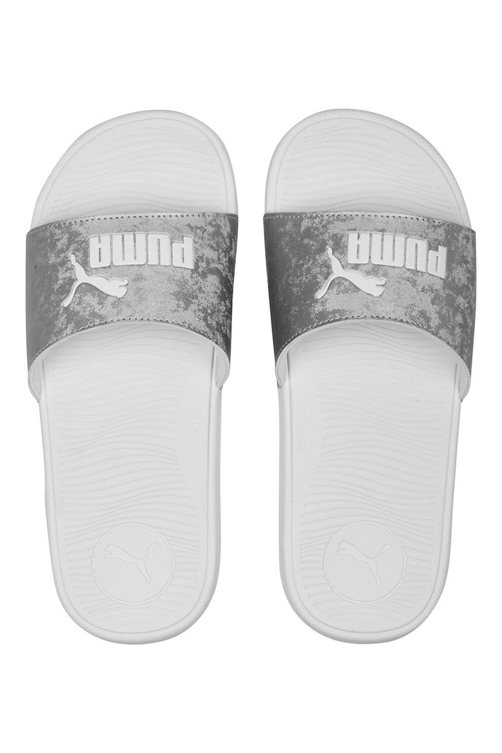 Puma, Papuci cu logo Cool Cat 2.0, Gri, 7 - eMAG.ro
