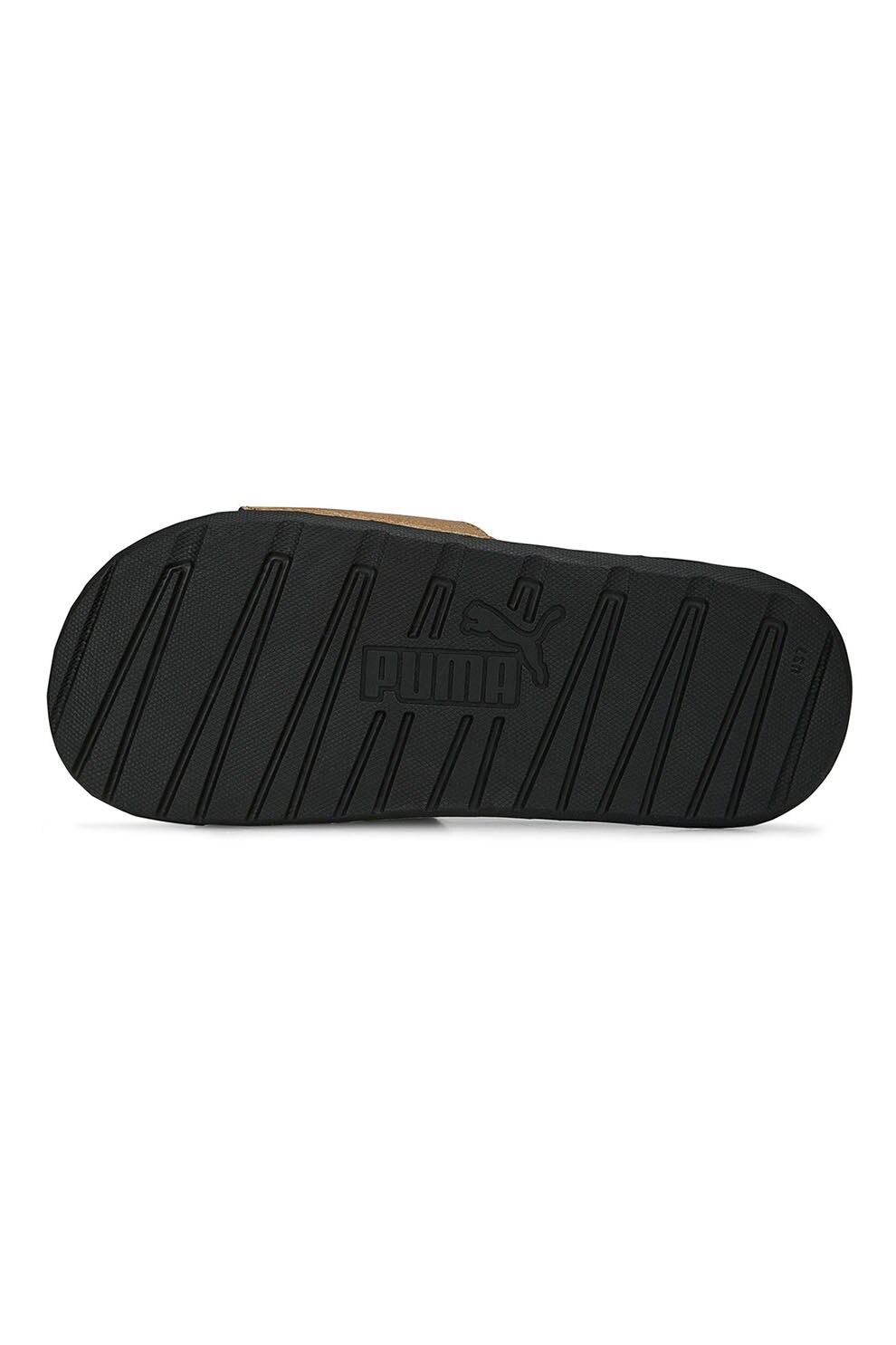 Puma, Papuci cu logo Cool Cat 2.0, Negru, Bej, 5 - eMAG.ro