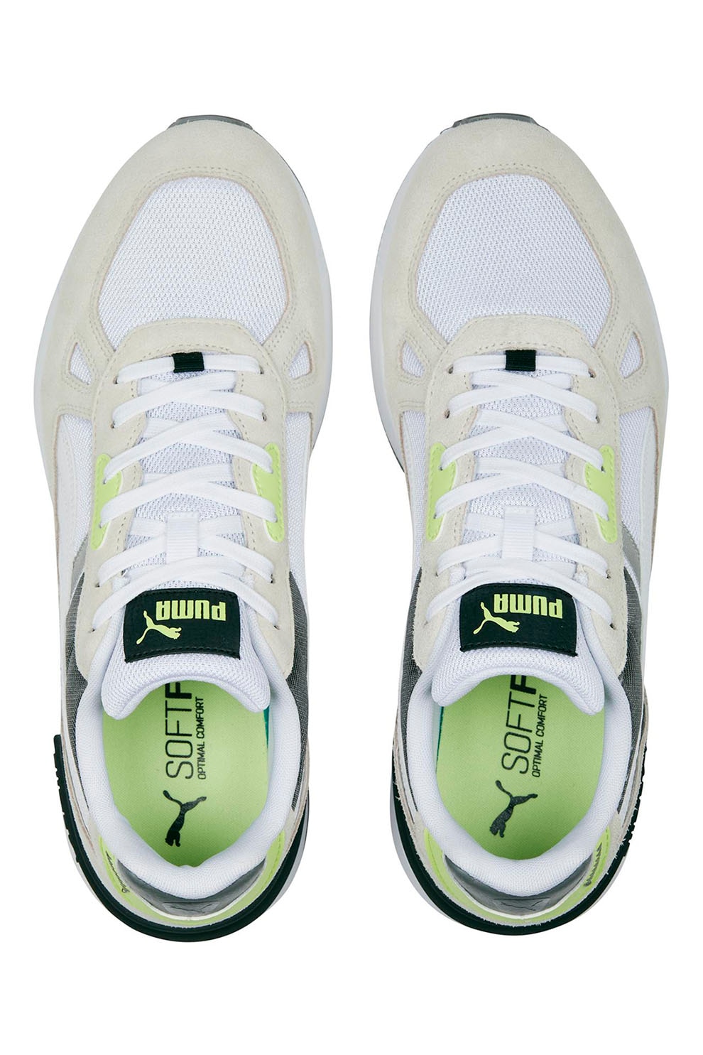 Puma, Pantofi sport low-top Graviton Pro, Alb, Maro nisip, 8.5 - eMAG.ro