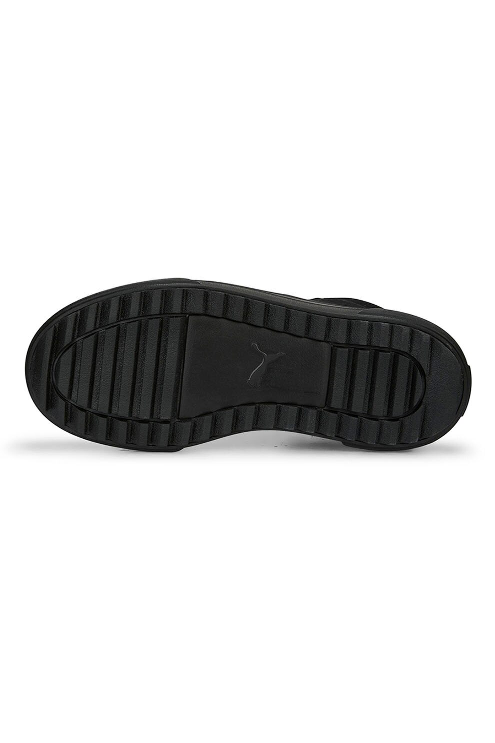 Puma, Pantofi sport inalti din panza cu talpa flatform Kaia, Negru, 5 ...