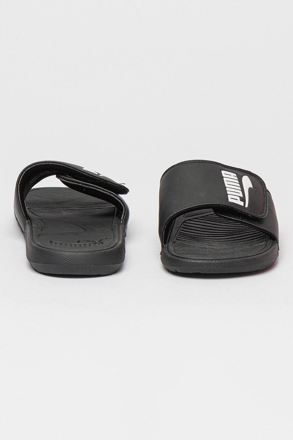 Puma, Papuci cu velcro Cool Cat 2.0, Negru, Alb, 9 - eMAG.ro