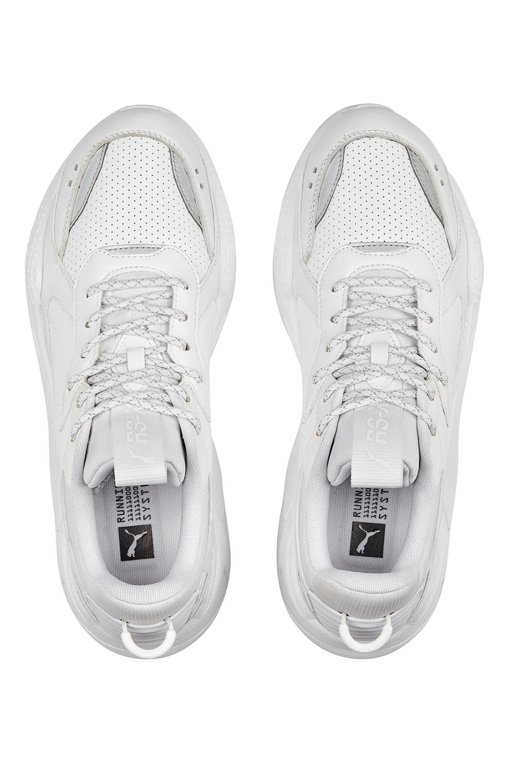 Puma, Pantofi sport cu insertii de piele RS-X Triple, Alb, 9 - eMAG.ro