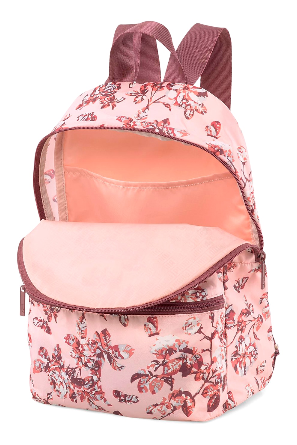 Puma, Rucsac cu detaliu logo Core Pop, Roz deschis, Roz prafuit - eMAG.ro