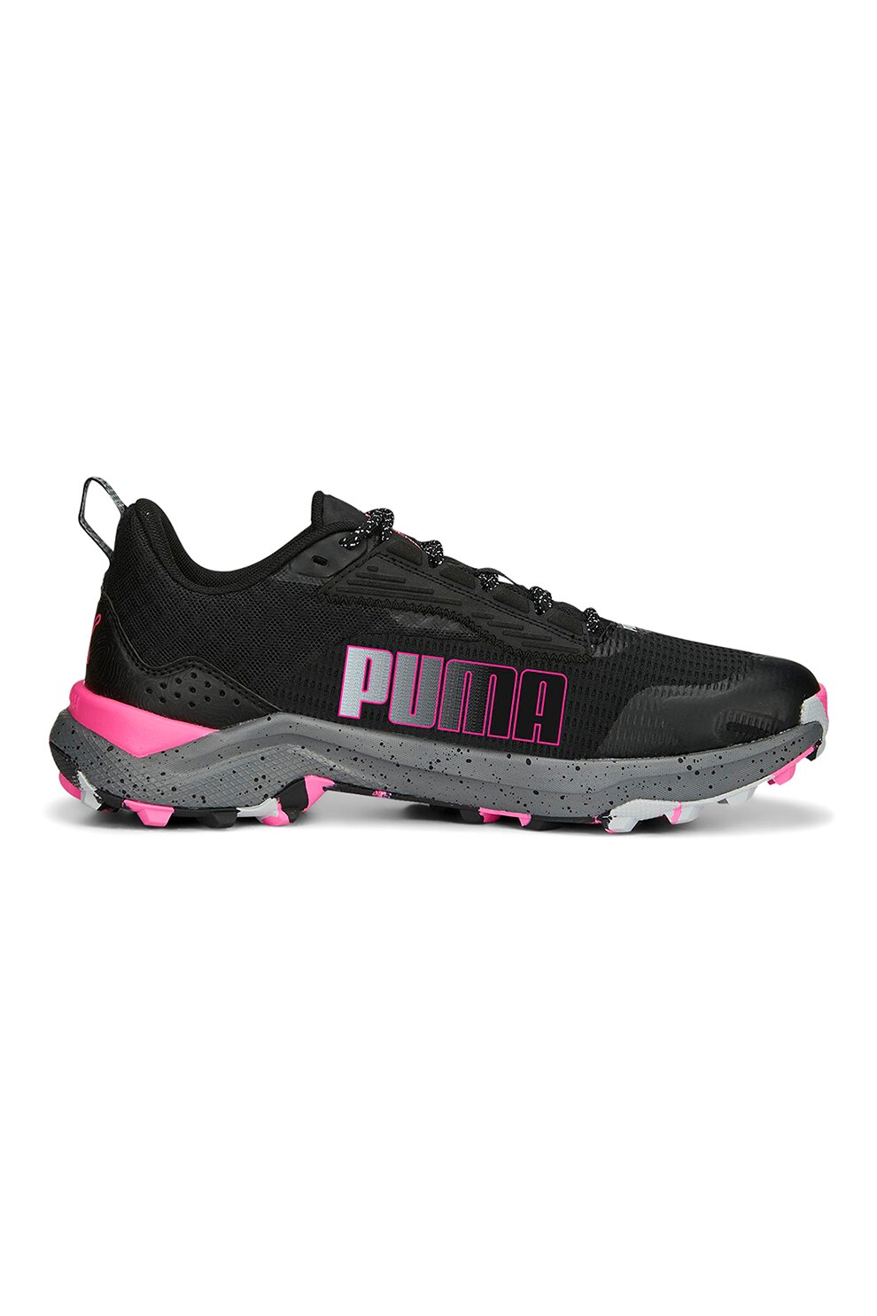 Puma, Pantofi cu logo pentru alergare Obstruct Profoam Bold, Negru, Roz ...