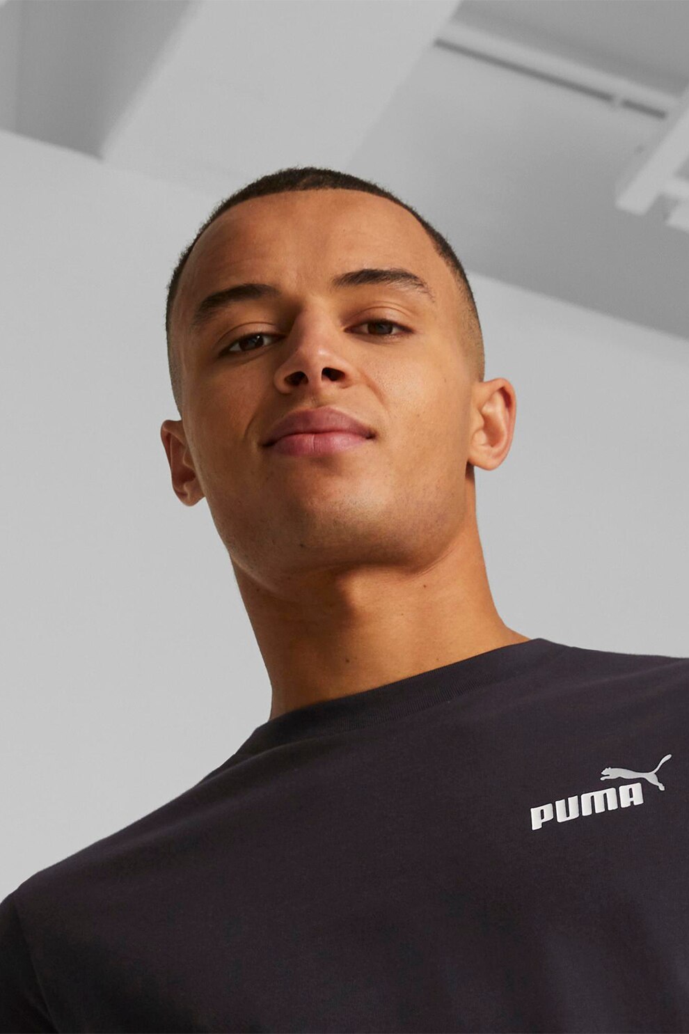 Puma, Памучна тениска с лого, Черен, 3XL - eMAG.bg