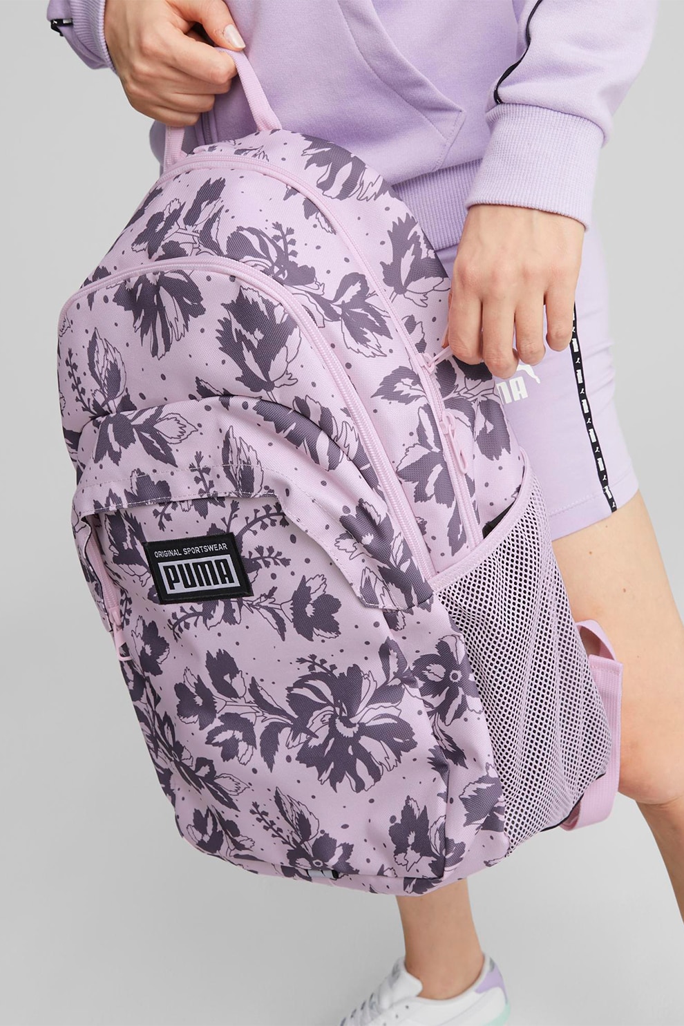 Puma, Rucsac unisex cu imprimeu Academy, Violet, Roz - eMAG.ro