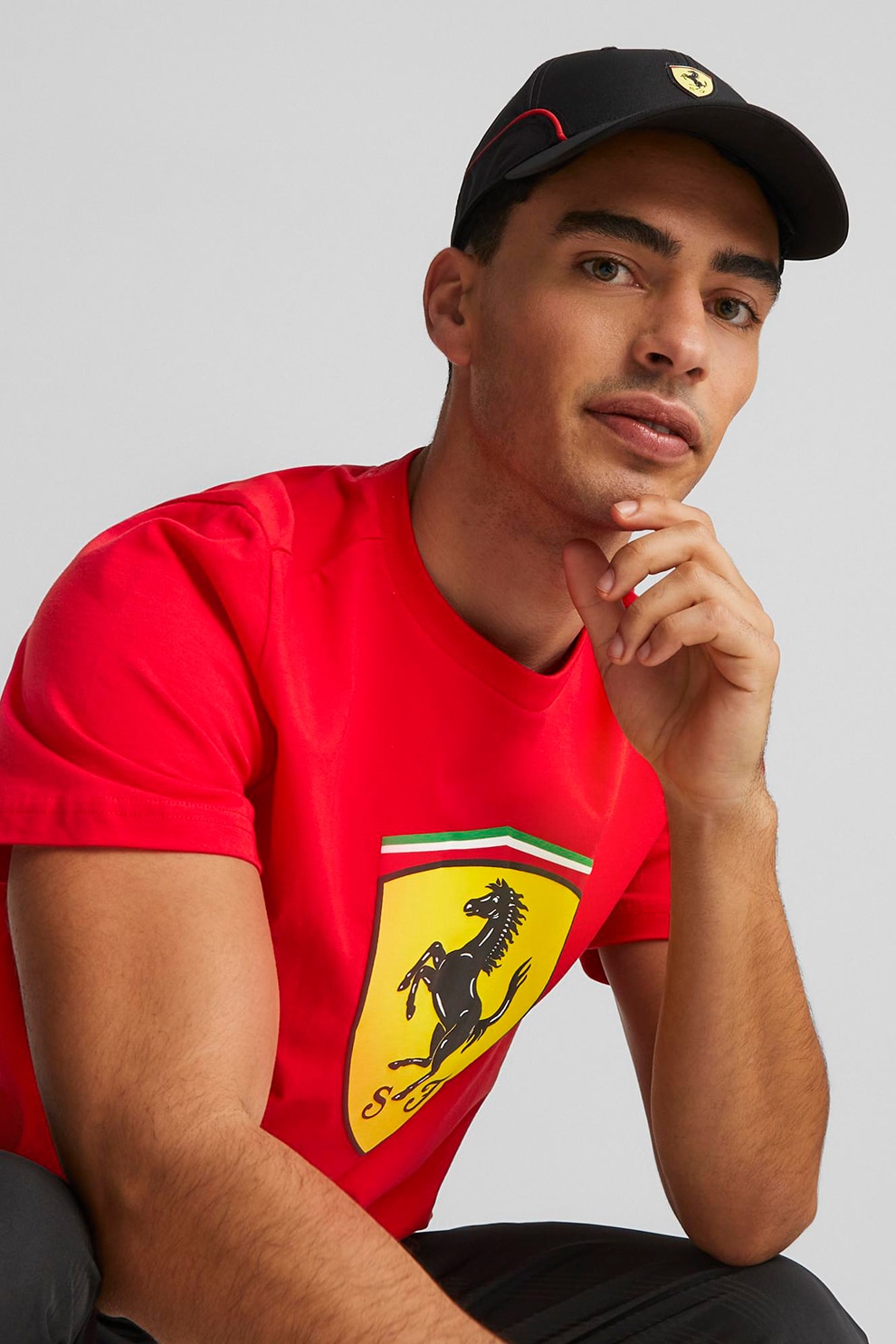 Puma, Sapca cu logo Ferrari, Rosu, Negru - eMAG.ro