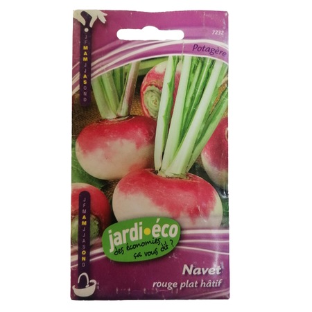 Seminte ridichi Jardi Eco Navet Rouge Plat Hatif 5gr - eMAG.ro