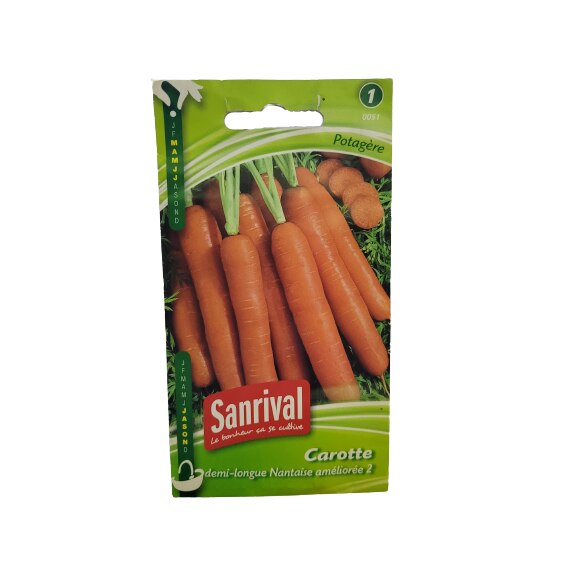 Seminte morcov Sanrival Carotte Demi Longue Nantaise Amelioree 2 5 gr ...