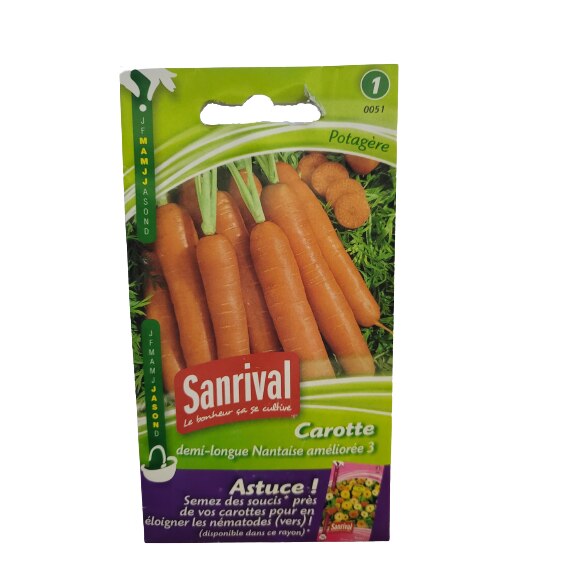 Sárgarépa mag Sanrival Carotte Demi Longue Nantaise Amelioree 3 5 gr ...